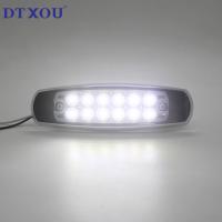 China Green Amber Red12v 24v Flash 12 Led Vehicle Trailer Truck Led Warning Strobe Side Marker Light for sale