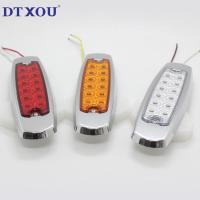China Green Amber Red12v 24v Flash 12 Led Vehicle Trailer Truck Led Warning Strobe Side Marker Light for sale