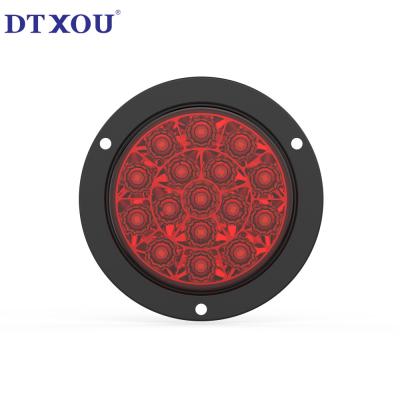 China 2023 4 Inch 12v Round Truck Trailer Led Stop/parking/turn/tail Lights Lamps For Heavy Duty Truck/trailer/rv/tractor for sale
