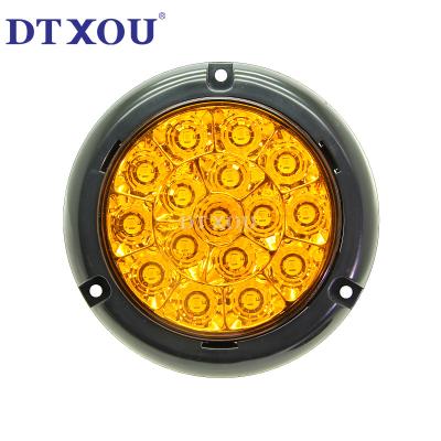 China 16pcs High Bright LED Chips Round Taillight for 12V 24V Brake and Indicator Function for sale