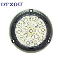 China High quality Led trailer tail light waterproof red round truck rear taillight signal indictator 12v 24v for sale