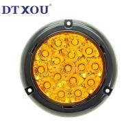 China High quality Led trailer tail light waterproof red round truck rear taillight signal indictator 12v 24v for sale