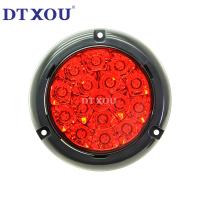 China High quality Led trailer tail light waterproof red round truck rear taillight signal indictator 12v 24v for sale