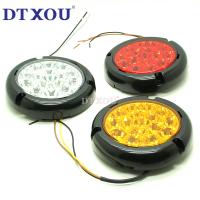 China High quality Led trailer tail light waterproof red round truck rear taillight signal indictator 12v 24v for sale