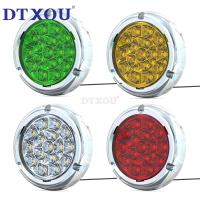 China High quality Led trailer tail light waterproof red round truck rear taillight signal indictator 12v 24v for sale