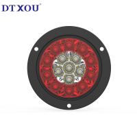 China Dot Approved 4 Inch Round Abs Flange Neon Tail Light Trailer Truck Adr Led Stop/turn /tail Trailer Light for sale