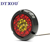 China 12v 24v 4 Inch Led Tail Light Round Stop Turn Tail Signal Rear Light For Truck Trailer for sale