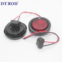 China 4 inch 12V color lens color round led truck trailer tail light for sale