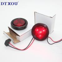 China 4 inch 12V color lens color round led truck trailer tail light for sale