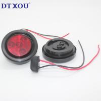 China 4 inch 12V color lens color round led truck trailer tail light for sale