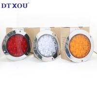 China Factory High Quality 12V 24V 4 Inch Round Truck Trailer LED Stop Turn Tail Light Amber Lamp for sale