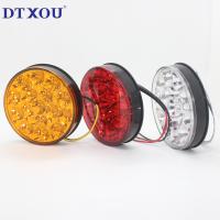 China Factory Supply 12V 24V 4 Inch LED Tail Light Round Stop Turn Tail Signal Rear Light For Truck Trailer for sale