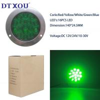 China Car Lighting System 24V Truck LED Taillights Universal round LED trailer taillights for sale
