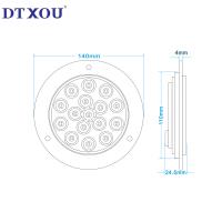 China Car Lighting System 24V Truck LED Taillights Universal round LED trailer taillights for sale
