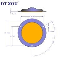China LED Truck Tail Light for Off-Road Vehicle Four-Color Electroplating Round Shape 0.2 Kg for sale