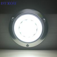 China New High Brightness 24/10-30v Round Double-Sided Waist Lamp Drum Shade Truck Tractor Trailer Led Tail Light for sale