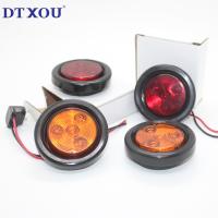 China OE No. 001 4 pcs LED Chips 2 inch 2.5 inch Round LED Tail Lights for Truck Trailers for sale