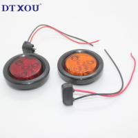China OE No. 001 4 pcs LED Chips 2 inch 2.5 inch Round LED Tail Lights for Truck Trailers for sale