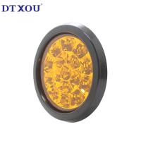 China 12v 24v Round 4inch LED Trailer Truck Rear Tail Light Lamp with 16pcs High Bright LED Chips for sale