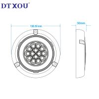 China Universal LED Tail Lights 24V 4 Inch Round Stop Turn Signal Rear Light for Truck Trailer for sale