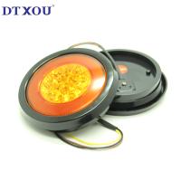 China 4 Inch LED Tail Light Round Stop Turn Tail Signal Rear Light For Truck Trailer 12V 24V for sale