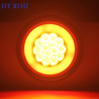 China Durable 4 Inch Round Sealed LED Tail Lights for Truck Trailer Lifespan 80000 Hours for sale