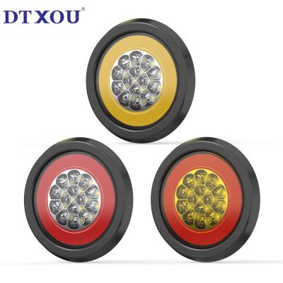 China 12V 24V 4 inch round tail lights brake light seal kit for truck for sale
