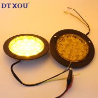 China DC 12/24V/10V-30V 4 Inch Round LED Tail Lights for Truck Trailer Parts Easy to Install for sale