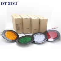 China DC 12/24V/10V-30V 4 Inch Round LED Tail Lights for Truck Trailer Parts Easy to Install for sale