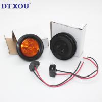 China 2inch 12v/24v Front Rear Marker Lamp Front Position Lamp Side Signal Lamp for Truck Trailer rear led lights with plug for sale