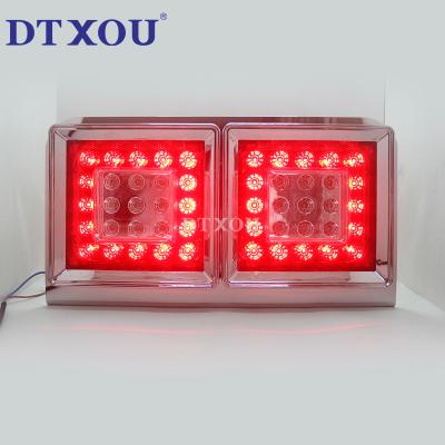 China SUS Texture LED Tail Lights for Mitsubishi/Hino 400*220*95mm Size and Wattage 3W for sale