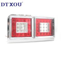 China SUS Texture LED Tail Lights for Mitsubishi/Hino 400*220*95mm Size and Wattage 3W for sale