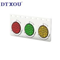 China Customizable 3 Hole Mounting Brackets for 4 Inch Round Tail Lights in Stainless Steel for sale