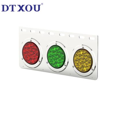 China Customizable 3 Hole Mounting Brackets for 4 Inch Round Tail Lights in Stainless Steel for sale
