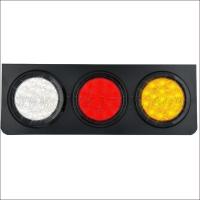 China Auto Truck Car Rear Tail Turn Signal Light with Iron Bracket Base and 48pcs LED Chips for sale