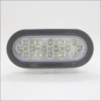 China 12V 24V 6 inch Oval LED Tail Lights for Truck Trailers Strobe Flashing Warning Lights for sale