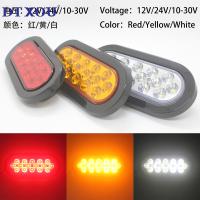 China Universal Fitment 6inch PC Lens LED Tail Lights for Trucks Trailer 12/24 Volt Retrofit for sale