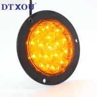 China Red / Yellow / White 12V 24V 4 inch round LED tail light for sale
