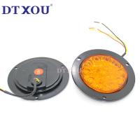 China Red / Yellow / White 12V 24V 4 inch round LED tail light for sale