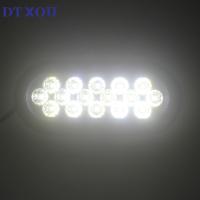 China 6 Inch  10 LED Oval Truck Trailer RV Clear Lens White Backup Reverse Running Marker Tail Light 12V Flush Mount for sale