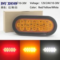 China Universal IP67 Waterproof 6 Inch Oval Red 10 LED Brake Stop Turn Trailer Tail Truck Lights for sale