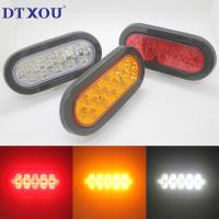 China Universal IP67 Waterproof 6 Inch Oval Red 10 LED Brake Stop Turn Trailer Tail Truck Lights for sale
