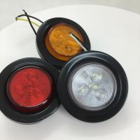 China 12V 24V 2 inch 2.5inch  round stop side marker lamp tail led truck light for trailer for sale