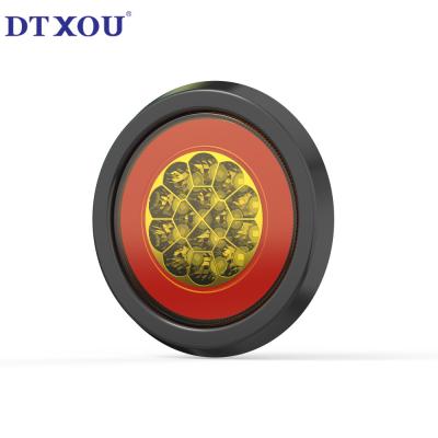 China Waterproof 4 Inch Round Turn Stop Rear Tail Lamp for Trailers Trucks 0.2 Kg for sale
