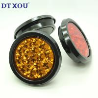 China Red/Yellow/White/Green/Blue 4inch Round Pigtail Kit LED Tail Lights for Trucks for sale