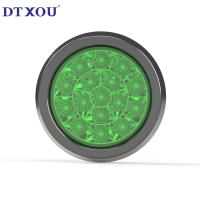 China 4 inch Round LED Tail Light Grommet mount pigtail rear light for trailer truck for sale