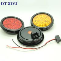 China 4 inch Round LED Tail Light Grommet mount pigtail rear light for trailer truck for sale