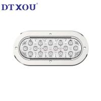 China Wattage 3 w 6 inch 10LED Oval Red Amber Yellow Truck LED Tail Light Trailer Signal Lamp for sale