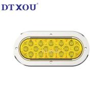 China Wattage 3 w 6 inch 10LED Oval Red Amber Yellow Truck LED Tail Light Trailer Signal Lamp for sale