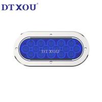 China Wattage 3 w 6 inch 10LED Oval Red Amber Yellow Truck LED Tail Light Trailer Signal Lamp for sale